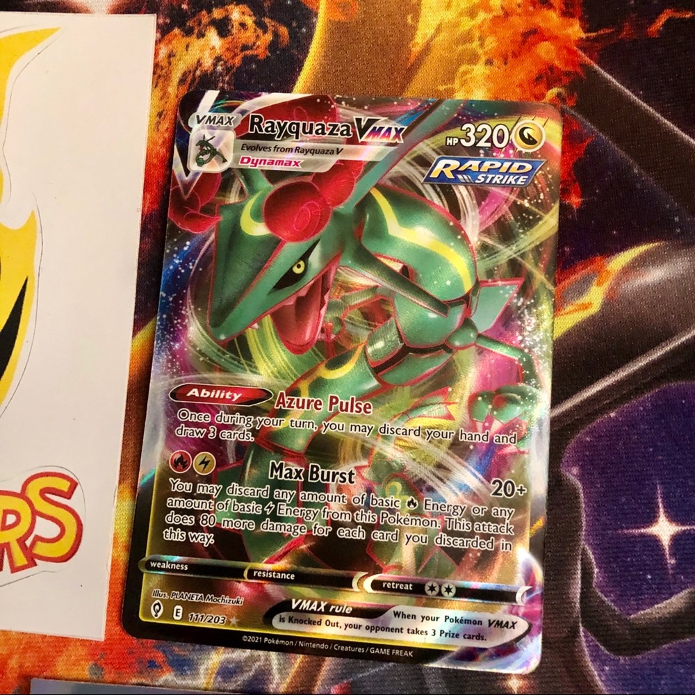 Pokemon Rayquaza V Card Evolving Skies - Gem